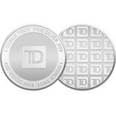 1 oz Silver TD Bar | TD Minted Bar | .999 Ag – Global Bullion Suppliers