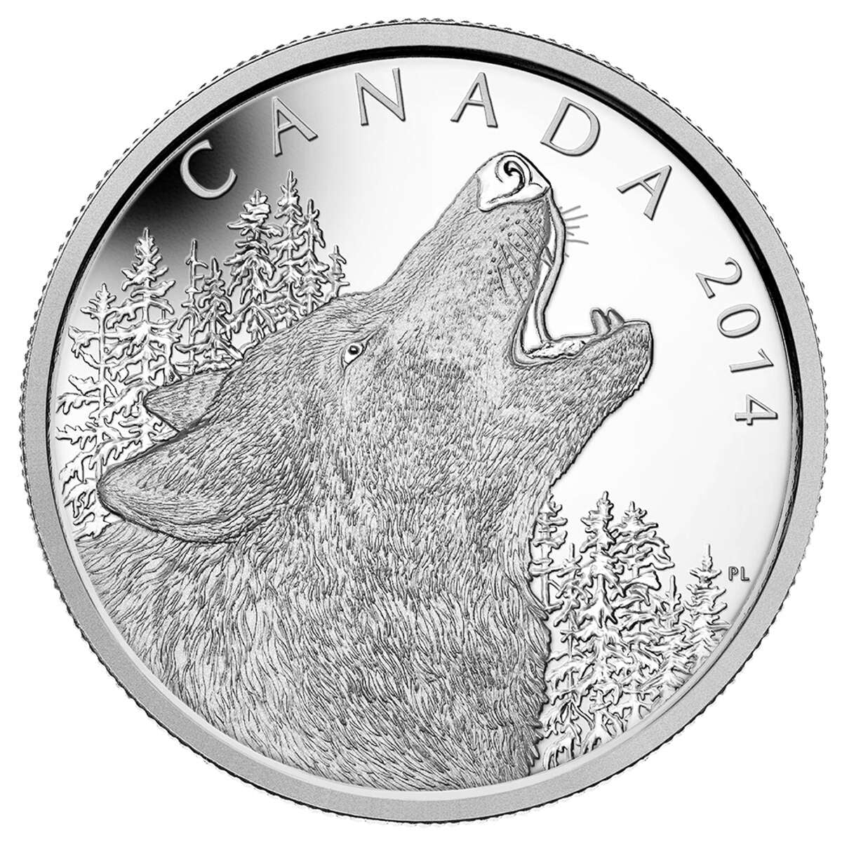 16 oz 2014 $125 Howling Wolf - Pure Silver Coin – Global Bullion Suppliers